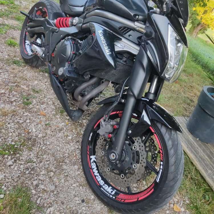 Kit stickers jantes Kawasaki ER6-N - Kit déco jantes ER6 - M-Stickers