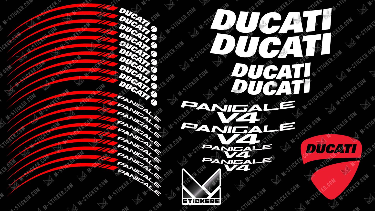 Ducati Panigale V4 Rim Stickers - Rim Decal Kit - M-Stickers