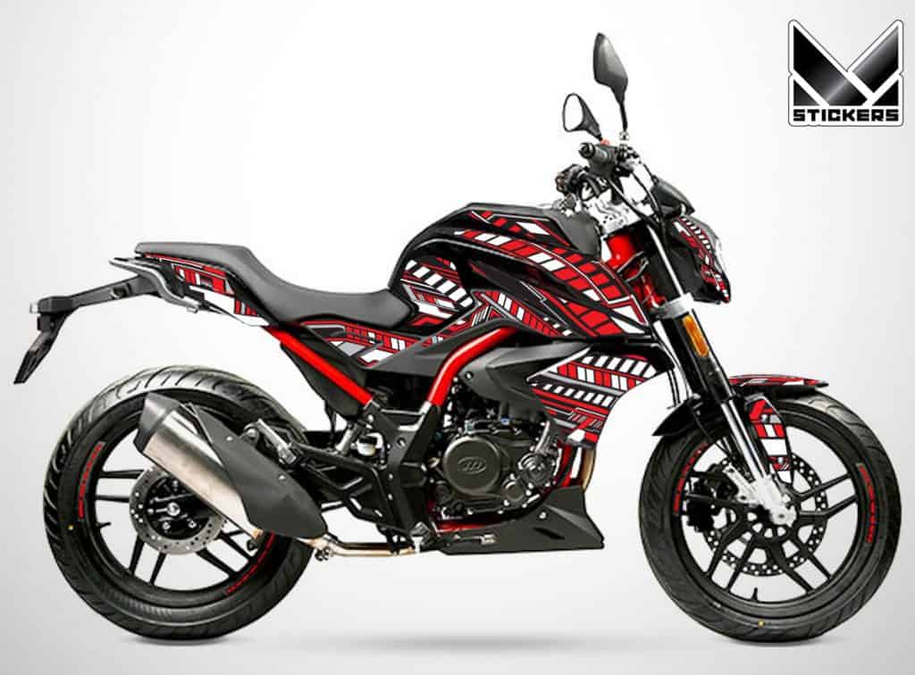 Kit déco Masai Furious 50/125 - Line Art - Kit déco moto Masai