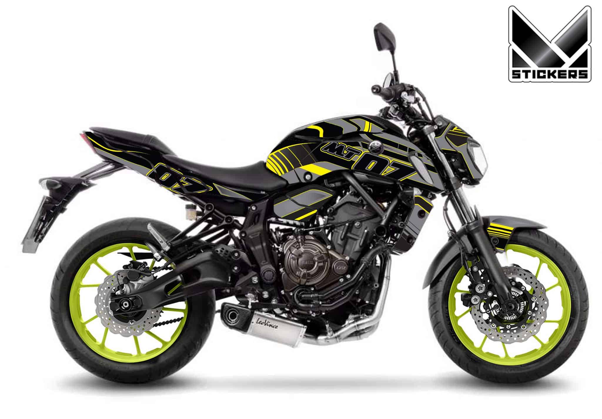 Kit déco MT07 Yamaha - Kit décoration moto complet pour Yamaha