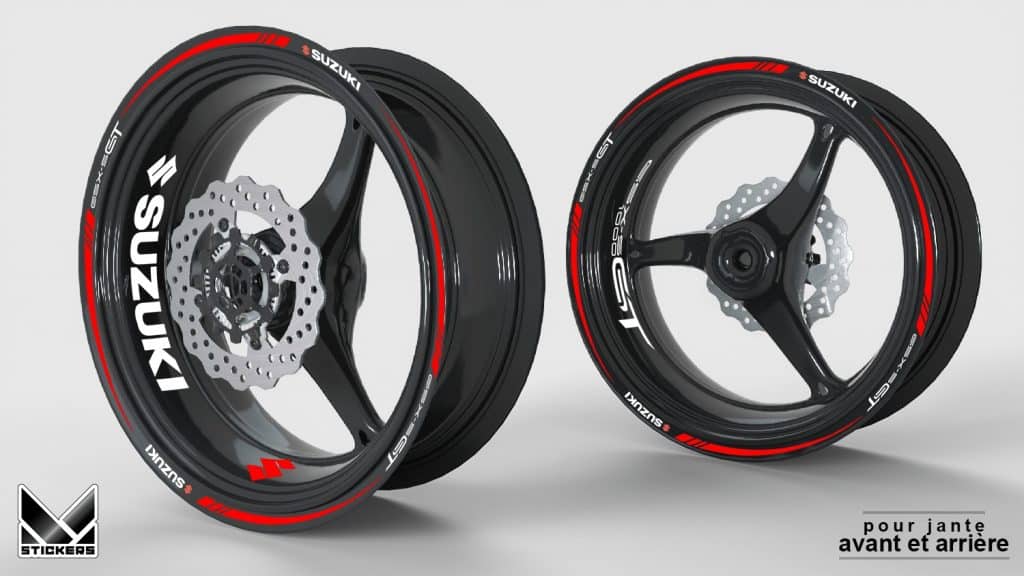 Suzuki GSX-S 1000 GX Wheel Stickers - Motorcycle Wheel Decal Kit