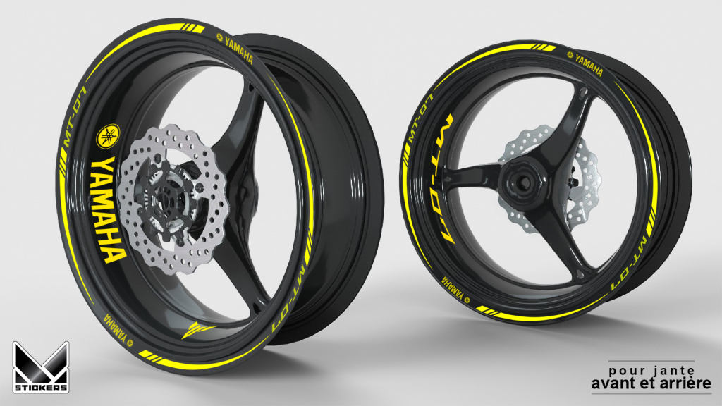 Yamaha MT-07 Rim Stickers - FLUO (Closeout)