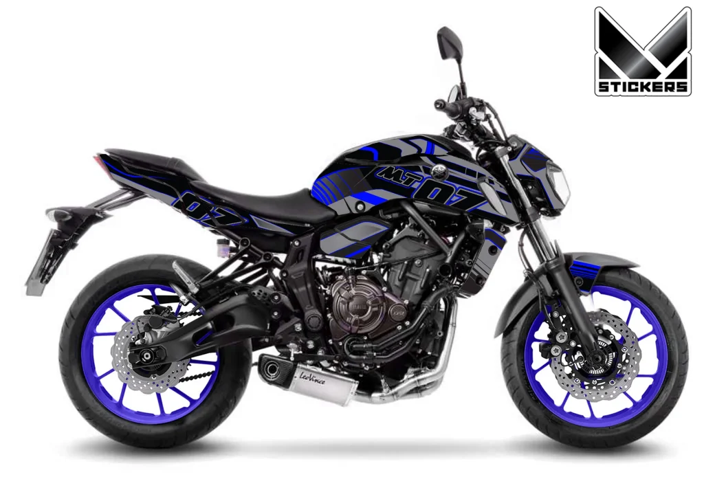 Kit déco MT07 Yamaha - Race Bleu (déstockage)