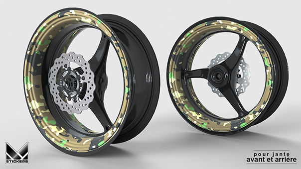 Motorcycle Rim Decal - M-Stickers