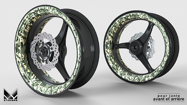 Motorcycle Rim Decal - M-Stickers