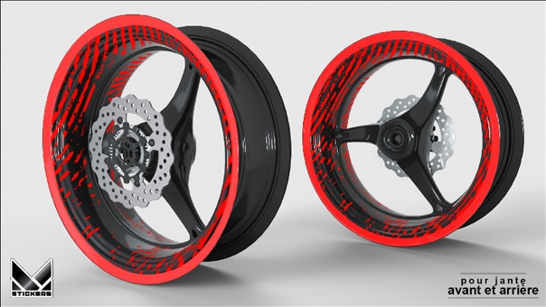 Wheel rim decals Ducati Panigale V4 - White
