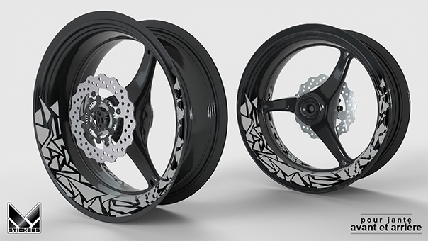 Motorcycle Rim Decal - M-Stickers