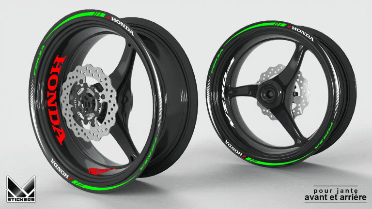Honda Forza Wheel Stickers - Decal Kit for 2 Wheels