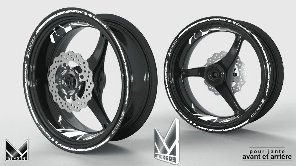 Kawasaki Z1000 Rim Stickers - (Closeout)